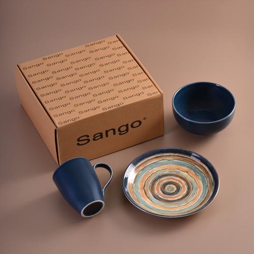 Promo SANGO Set Peralatan Makan Dockside Keramik (isi 3) Hampers - Kota ...