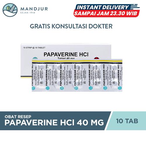 Jual Papaverine HCl 40 mg 10 Tablet - Jakarta Pusat - Apotek Mandjur ...