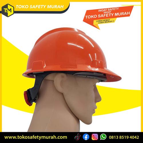 Jual Helm Safety Helm Proyek SNI MSA Lokal + Fastrack - Orange ...