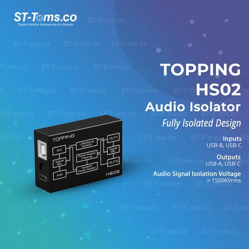 Promo Topping HS02 HS 02 Low Latency Audio USB Noice Isolator Cicil 0% ...