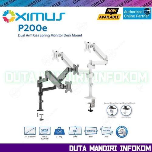 Promo Oximus P200e - Deskmount Gas Spring Tilt Swivel Rotate 27" - 34 ...