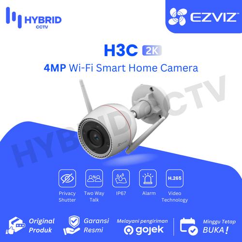 Jual Ezviz H3C 4MP 2K+ Wi-Fi Smart Home Camera Indoor - H3C+256GB ...