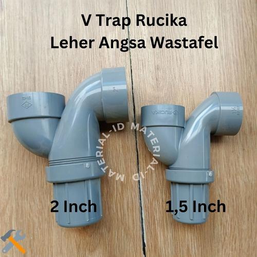 Jual P-TRAP V TRAP P TRAP Leher Angsa Saringan Pipa Wastafel PVC RUCIKA ...