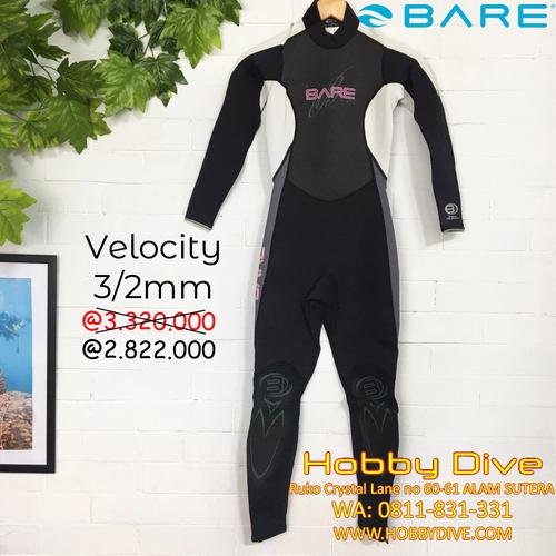 Jual Bare Wetsuit 3/2mm Velocity Women White - Scuba Diving Alat Diving ...
