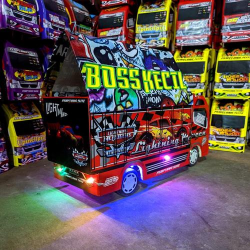 Jual Miniatur Mainan Mobil Truck Truk Trek Oleng Mania Roda Kayu ...