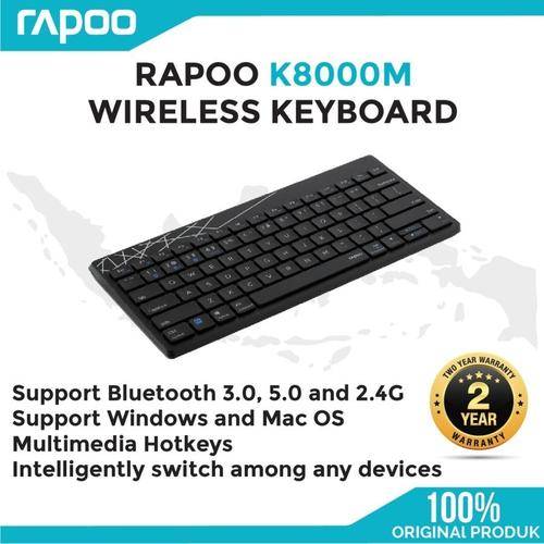 Jual Keyboard Rapoo K8000m Multi-mode Wireless - Original Produk ...