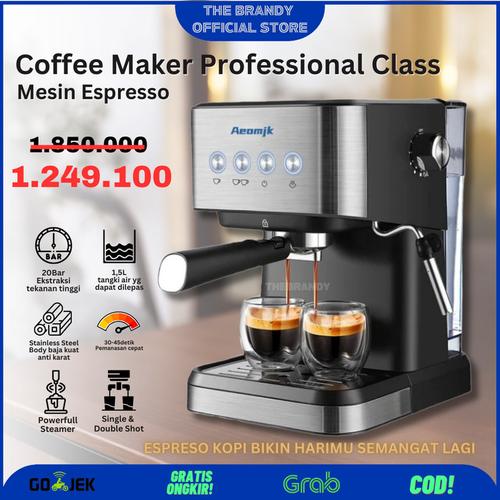 Jual Mesin Pembuat Kopi Espresso Otomatis Italian Coffee Maker Aeomik ...