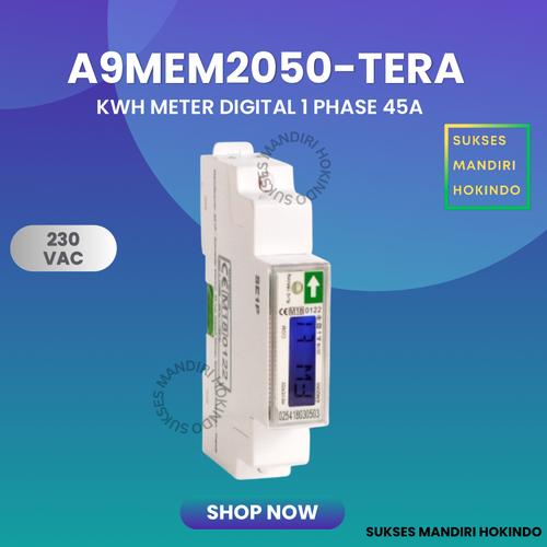 Promo KWH Power Meter 1 Phase IEM2050 45A Schneider ORI SNI A9MEM2050 ...