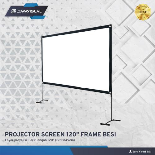 Jual Screen Proyektor Layar Proyeksi Luar Ruangan Ukuran 120" Inch ...