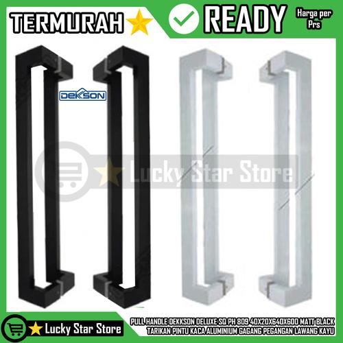 Jual PULL HANDLE DEKKSON DELUXE SQ PH 809 40X20X640X600 MATT BLACK ...