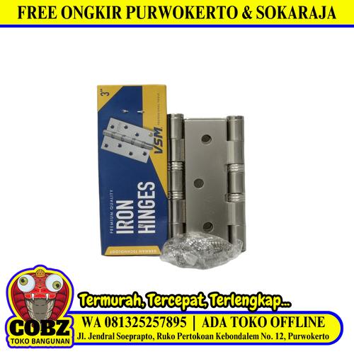 Jual 3 IN / VSM Engsel Kupu Kupu Pintu Jendela Hinge Stainless Set ...
