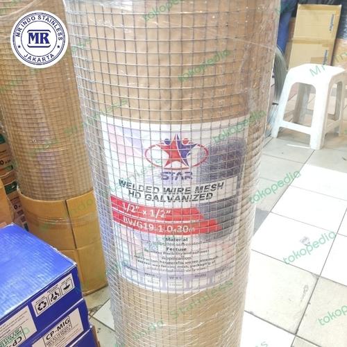 Jual kawat Wiremesh Galvanis 12 x 12mm Tebal 1mm lebar 1mtr meteran ...