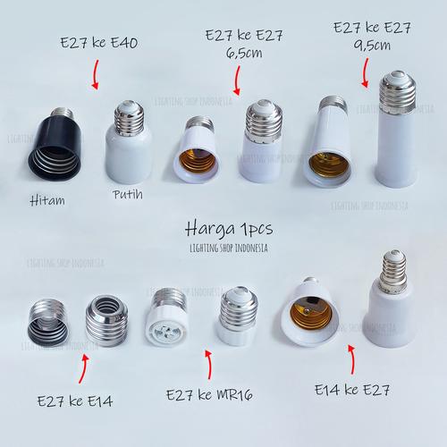Jual Fiting convert e27 ke e27 e40 e14 mr16 G5.3 sambungan lampu - Jakarta Pusat - lighting shop ...