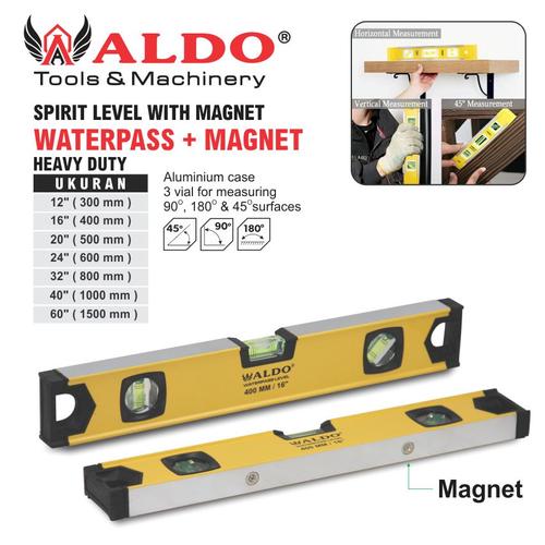 Jual WATERPASS HEAVY DUTY + MAGNET / SPIRIT LEVEL / ALAT UKUR TUKANG ...
