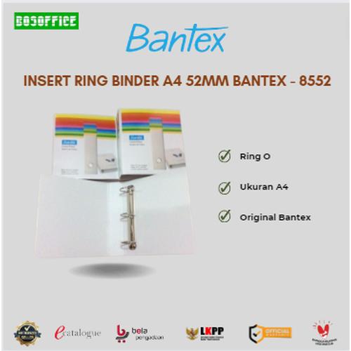 Jual BANTEX Binder A4 Insert Ring 52MM - 8552 - Jakarta Barat - BosOffice Store | Tokopedia