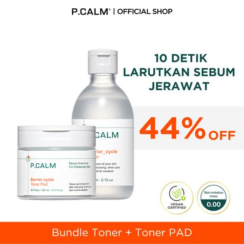 Jual P.CALM BUNDLE - Barrier Cycle Toner 200ml + Barrier Cycle Toner Pad - Jakarta Utara - P ...