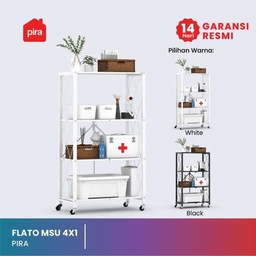 Promo PIRA - FLATO MSU 4X1 Rak Besi Lipat 4 Susun / Rak Dapur Serbaguna ...