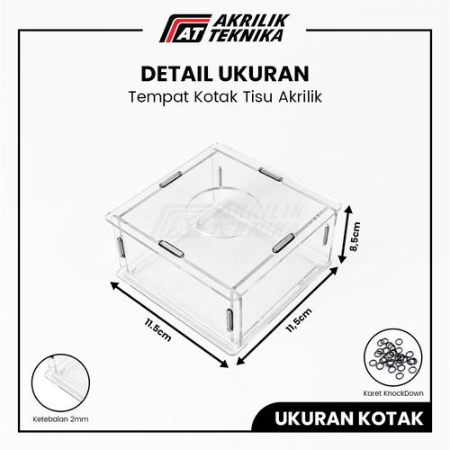 Jual KOTAK TEMPAT TISU AKRILIK / BOX TISSUE ACRYLIC BENING 2MM - Kotak ...
