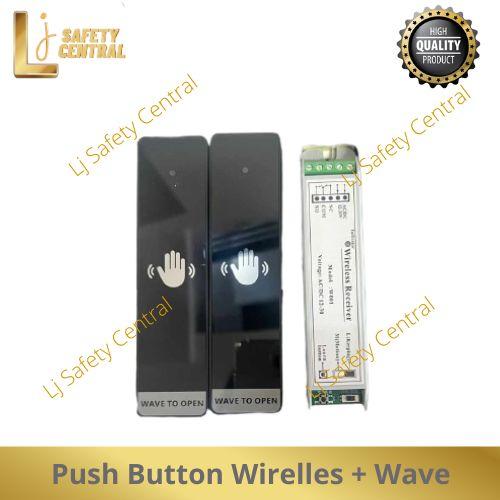 Promo Automatic PUSH BUTTON Wireless + Wave ( No Touch ) Automatic ...
