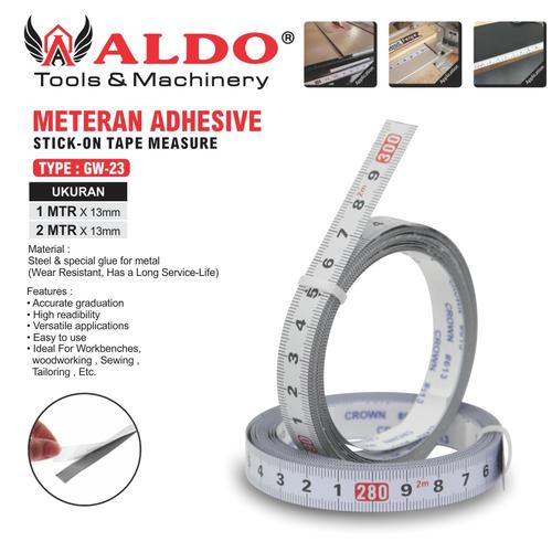 Jual METERAN ADHESIVE GW-23 / METERAN TEMPEL / PENGGARIS TEMPEL / STICK ...