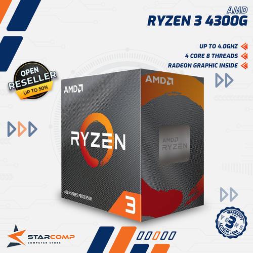 Promo AMD Ryzen 3 4300G BOX Processor 4300 G 4 CORE 8 THREADS Cicil 0% ...