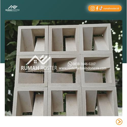 Jual Roster Beton/Roster Minimalis/Lubang Udara Motif Z warna putih ...