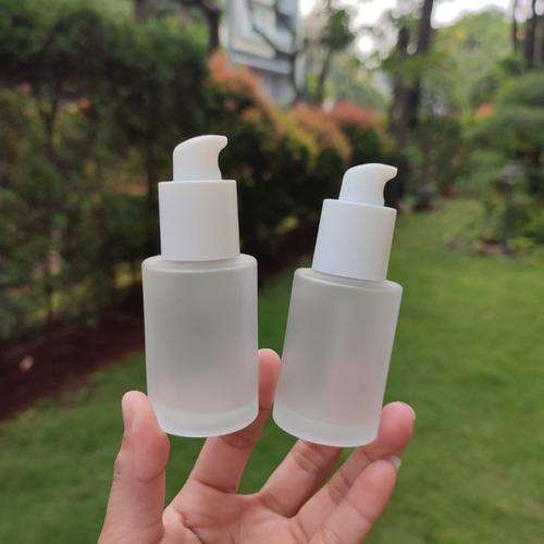 Jual Botol pump 30ml Kaca Botol Lotion Botol Kaca Frost Doff Botol Pump ...