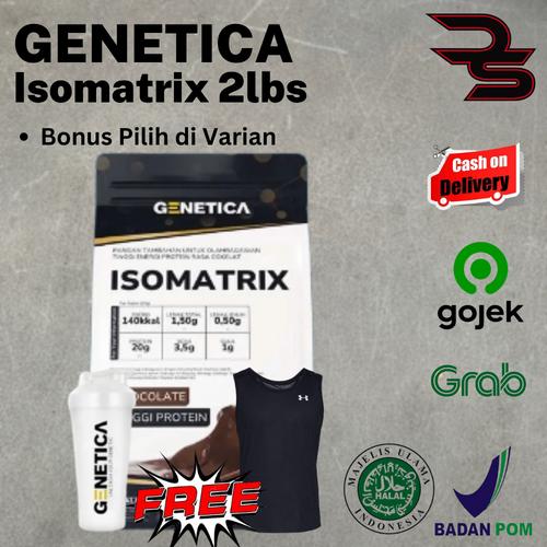 Jual Genetica Isomatrix Whey Isolate Protein 2lbs 900gr / Susu GYM ...
