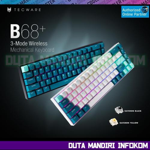 Promo Tecware B68+ - RGB Gateron 65% PBT Tri Mode Connection Wireless ...