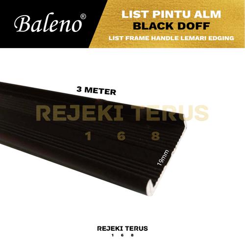 Jual Lis Pintu Aluminium Profil HITAM BLACK List Frame Handle Lemari ...