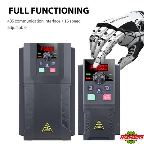 Jual Inverter Frekuensi Technomoto Converter 0.75KW/1.5KW/2.2KW/3.7KW/5.5KW Inventer input ...