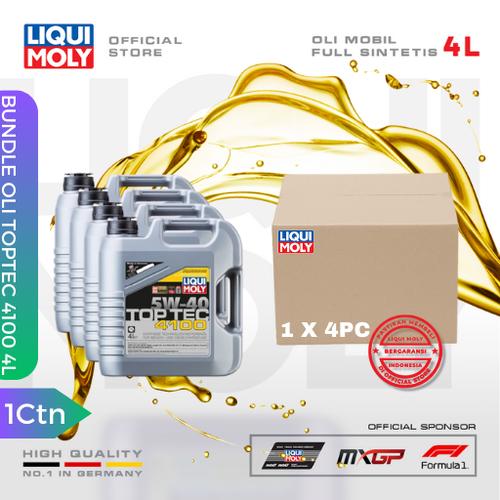 Promo [Paket 1 Dus Oli] Liqui Moly Top Tec 4100 5W-40 Engine Oil 4L ...