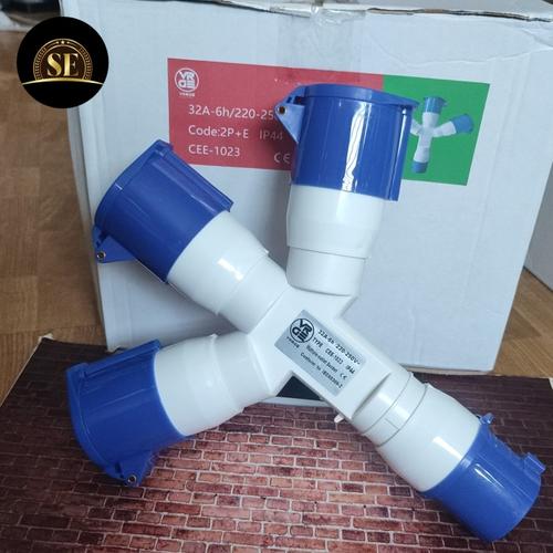 Jual MOBILE MOUNTING SOCKET CABANG 3 3P 32A CEE-1023 3Pin Industrial ...