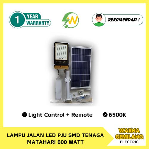 Jual LAMPU JALAN PENERANGAN UMUM TENAGA SURYA 800 WATT SMD LED PJU ...
