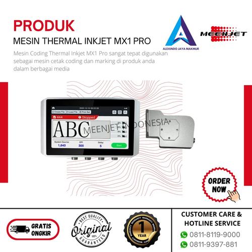 Jual MX1 PRO Thermal Inkjet Printer TIJ Cetak Expired Date, QR, Barcode ...