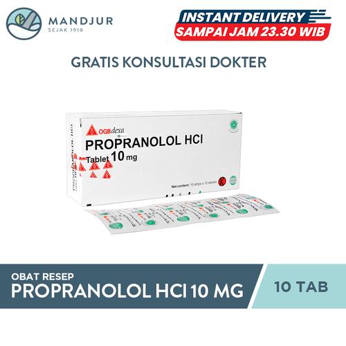 Jual Propranolol 10 Mg Strip 10 Tablet / Hipertensi / Tekanan Darah ...