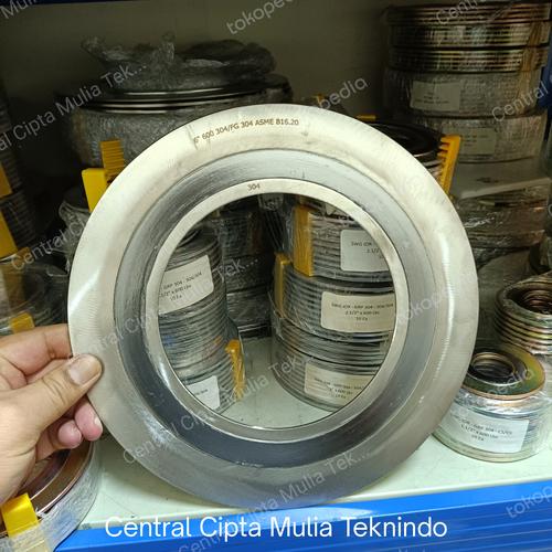 Jual Spiral Wound Gasket Ansi600 SWG 6" inch Stainless Steel ss304 ...