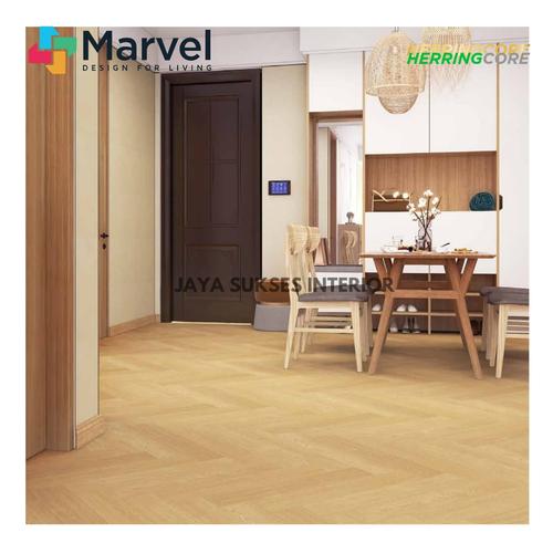 Jual Lantai SPC Marvel Motif Herringbone Norwich Warna Kayu Natural ...