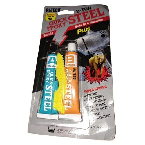 Jual lem besi alteco 2 ton quick epoxy steel,super glue epoksi logam plastik 4 menit kering ...
