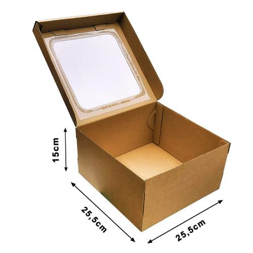 Jual Box Kue Tart Kardus Kotak Kue Bolu Kemasan Hampers Ukuran 25x25x15 ...