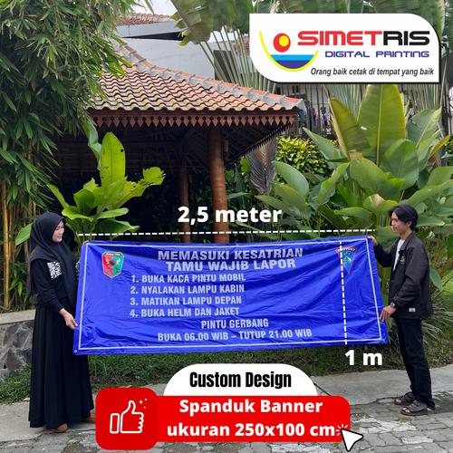Jual ulang tahun spanduk/banner/backdrop ukuran 250x100 cm - TANPA ...