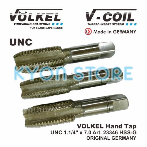 Jual VOLKEL HAND TAPS 1.1/4" x 7.0 UNC Art. 23346 DIN HSS-G ORIGINAL ...