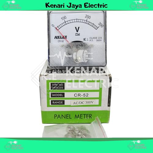 Jual Panel Meter HELES CR52 300V / Voltmeter Analog HELES CR52 300V ...