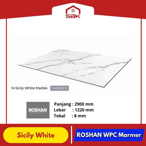 Jual Wall Panel WPC Roshan 2850x1220 Sicily White - Jakarta Timur ...