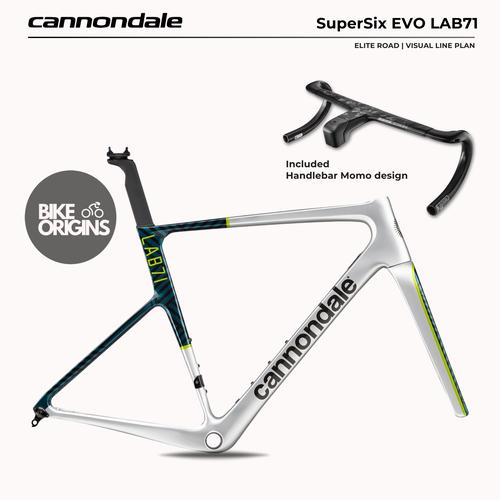 Jual Frameset Cannondale SuperSix EVO LAB71 DTE Colors + Handlebar Momo ...
