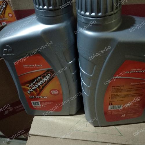 Jual OLI PERTAMINA PRIMA XP sae 20w-50 pelumas mesin bensin 1liter 1ltr ...