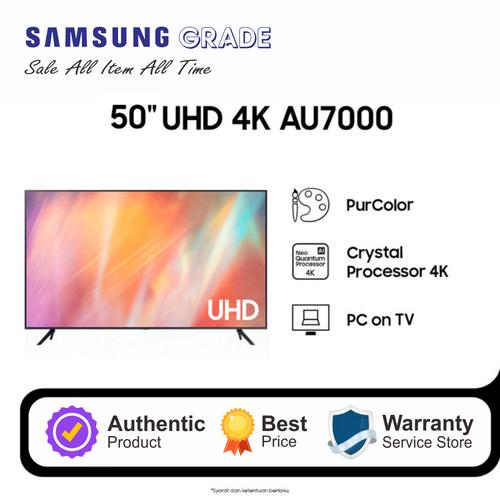Jual SAMSUNG TV 50" Crystal UHD 4K AU7000 (2021) UA50AU7000 - UNIT 1 ...