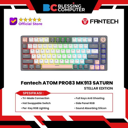 Promo Keyboard Fantech ATOM PRO83 MK913 SATURN STELLAR EDITION - BLUE SWITCH Cicil 0% 3x - Kota ...