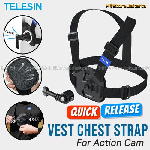 Jual Telesin Quick Release Vest Chest Strap Mount For GoPro Insta360 ...