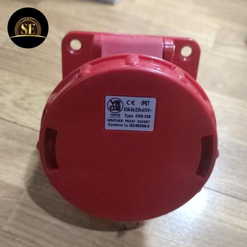 Jual Industrial Panel Socket 5Pole 63A CEE 335 5Pin Stop Kontak Genset ...